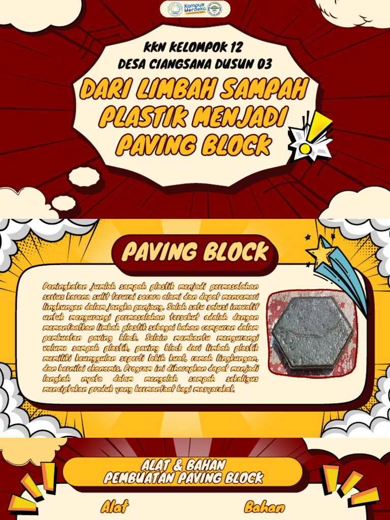 Paving Block dari Limbah Plastik Ramah Lingkungan | PDF