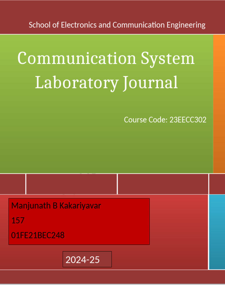 157 A Cslab | PDF | Frequency Modulation | Sampling (Signal Processing)