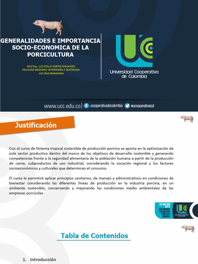Importancia Socioeconómica de la Porcicultura | PDF | Cerdo | Carne