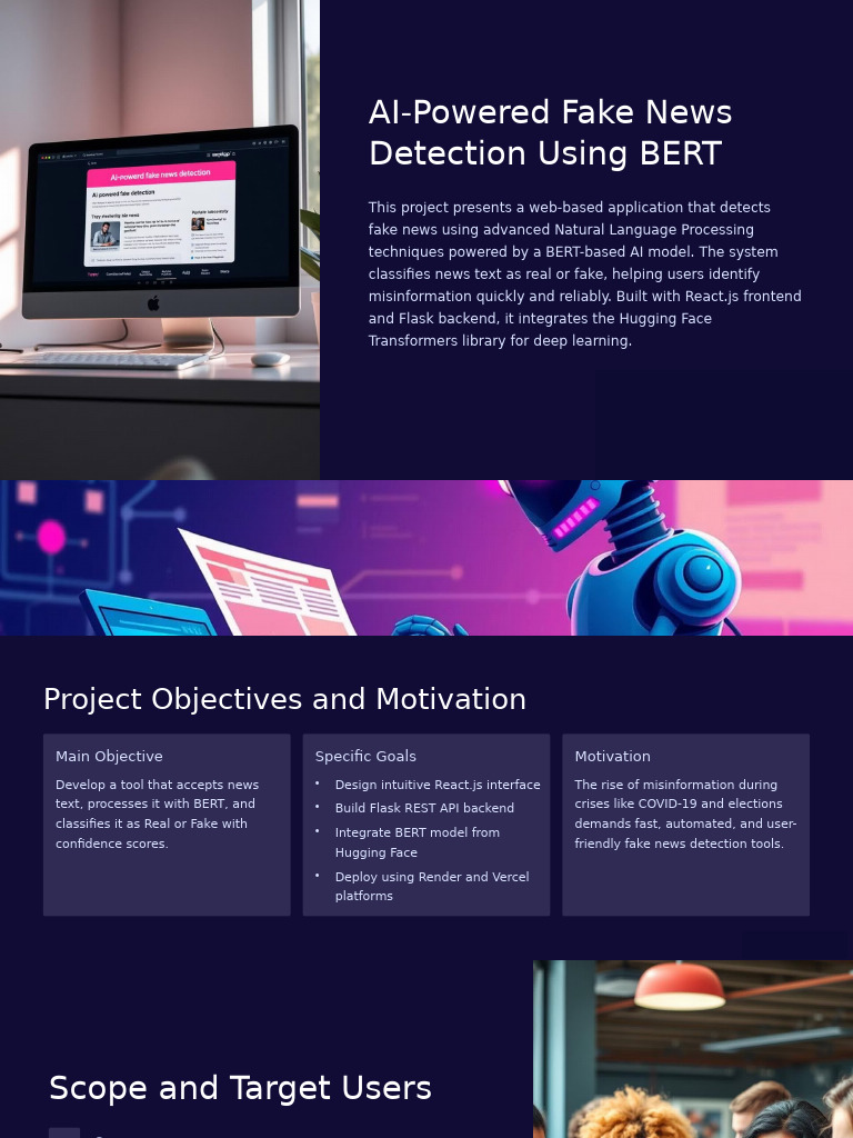 AI Powered Fake News Detection Using BERT | PDF | Artificial ...