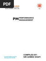 ACCA PM Exam Cheat Sheet | PDF | Performance Indicator | Return On ...