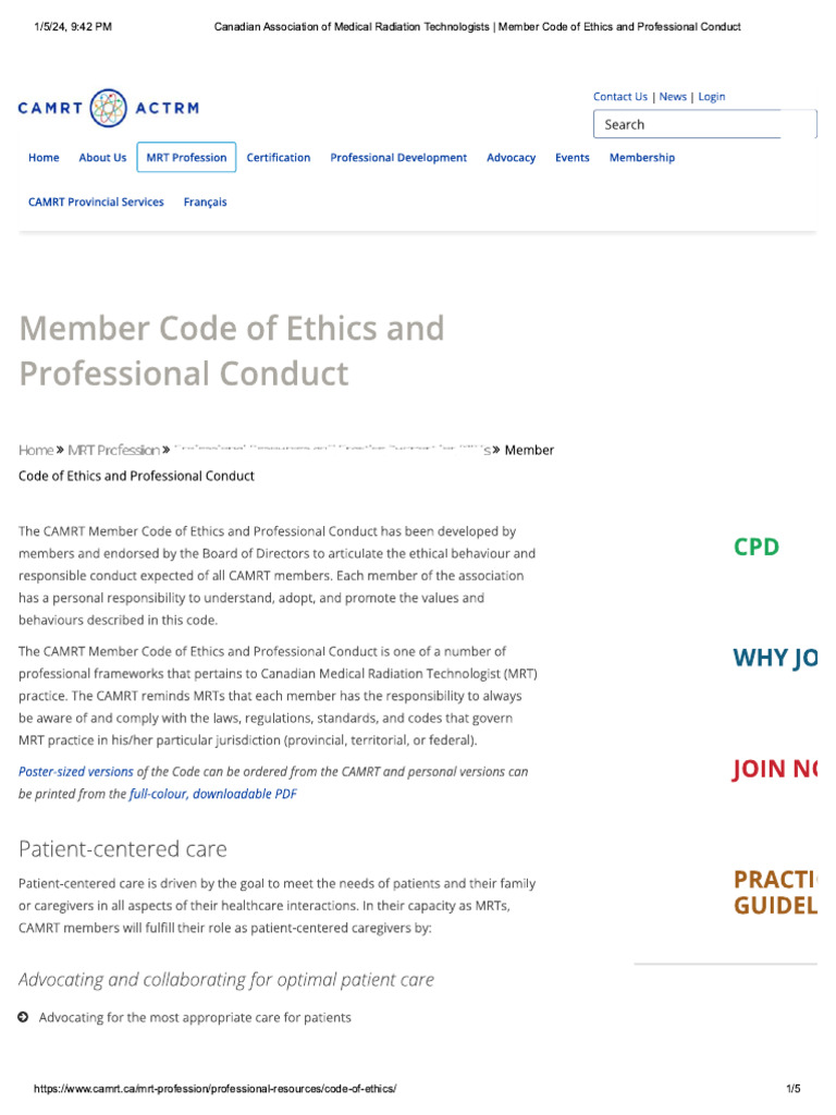 Canadian Association of Medical Radiati.. | PDF