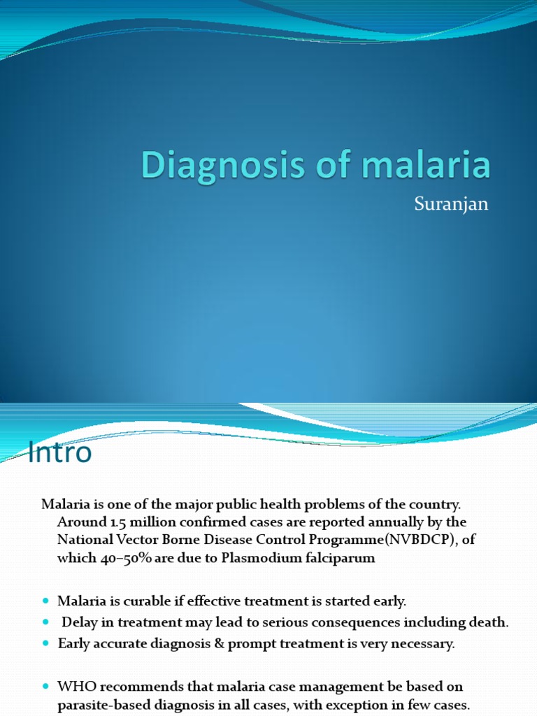 Diagnosis of Malaria | PDF | Malaria | Microbiology