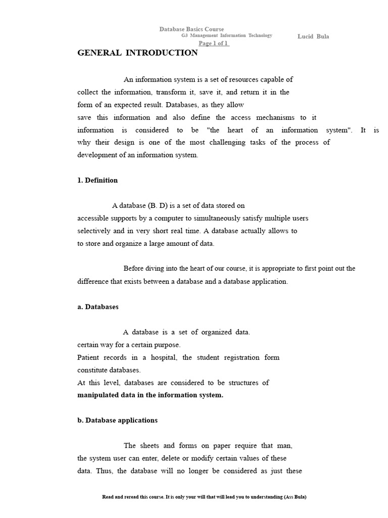 Database Design Fundamentals Course | PDF | Databases | Conceptual Model