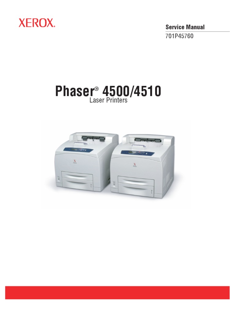 Xerox Phaser 4500, 4510 Service Manual | PDF | Power Supply | Office ...