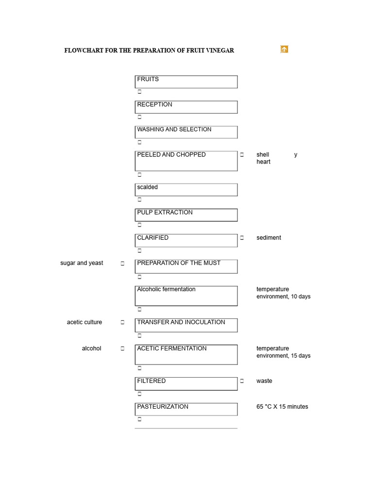 Fruit Vinegar - Process | PDF | Vinegar | Acetic Acid