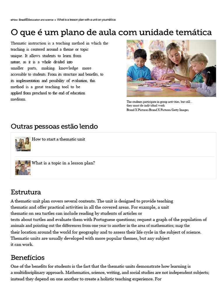Thematic Unit Planning Guide | PDF | Lesson Plan | Mathematics