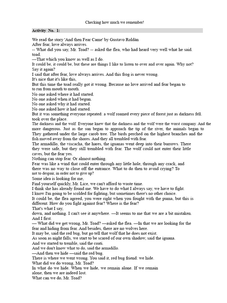 And Then The Wolf Arrived. | PDF