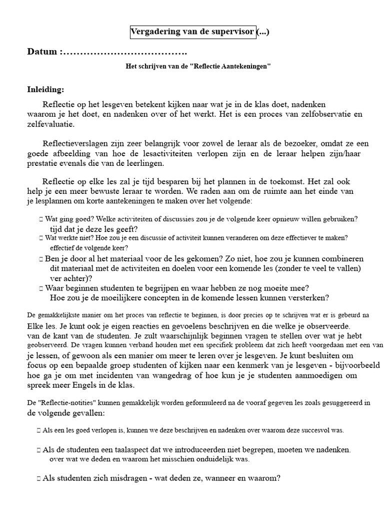 reflectie-notities | PDF