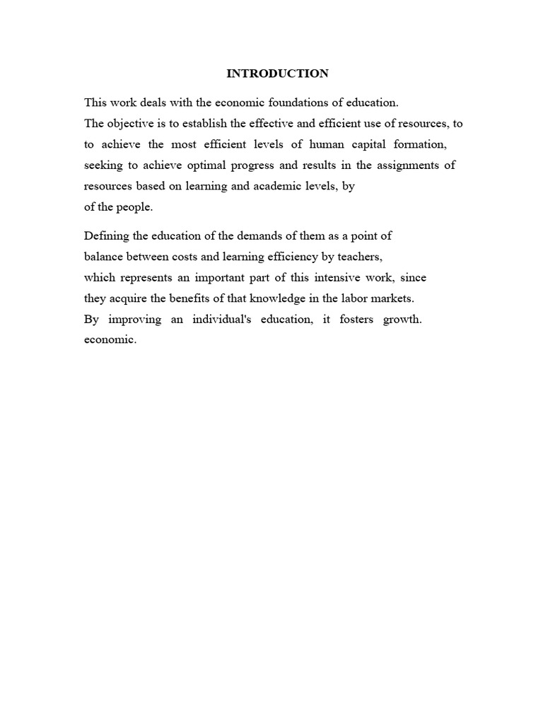 Economic Foundations of Education | PDF | Economics | Microeconomics