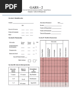 GARS 3 Spanish | PDF | Espectro autista | Sicología