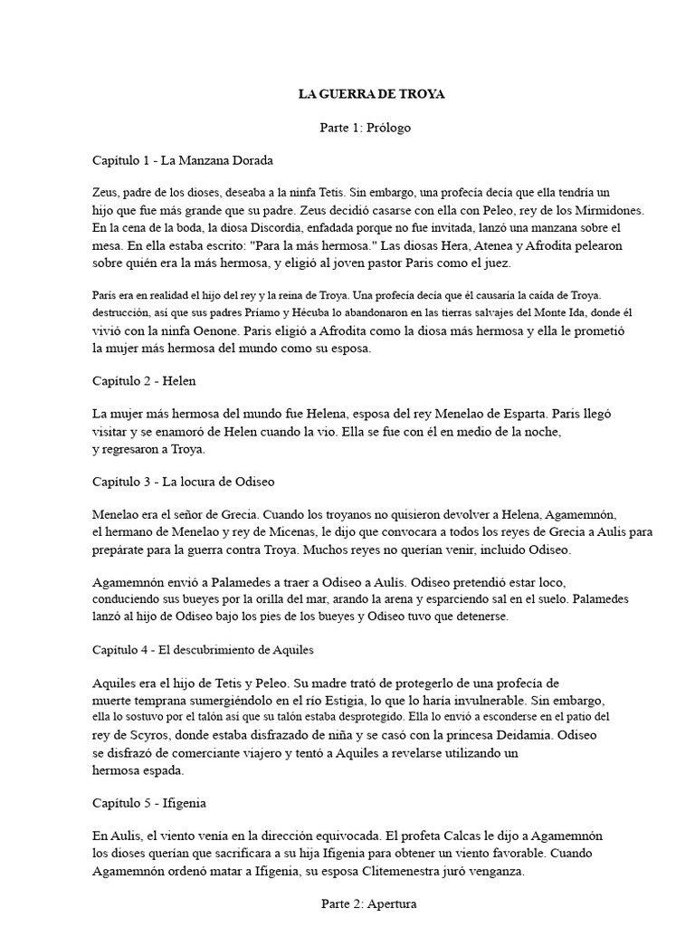 Guerra Filipino Sa Troy | PDF | Aquiles | París (mitología)