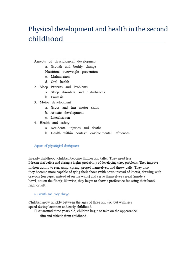 Child Health and Development Insights | PDF | Obesity | Malnutrition