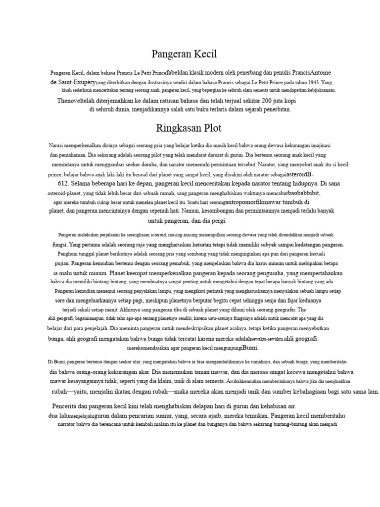 Pangeran Kecil | PDF