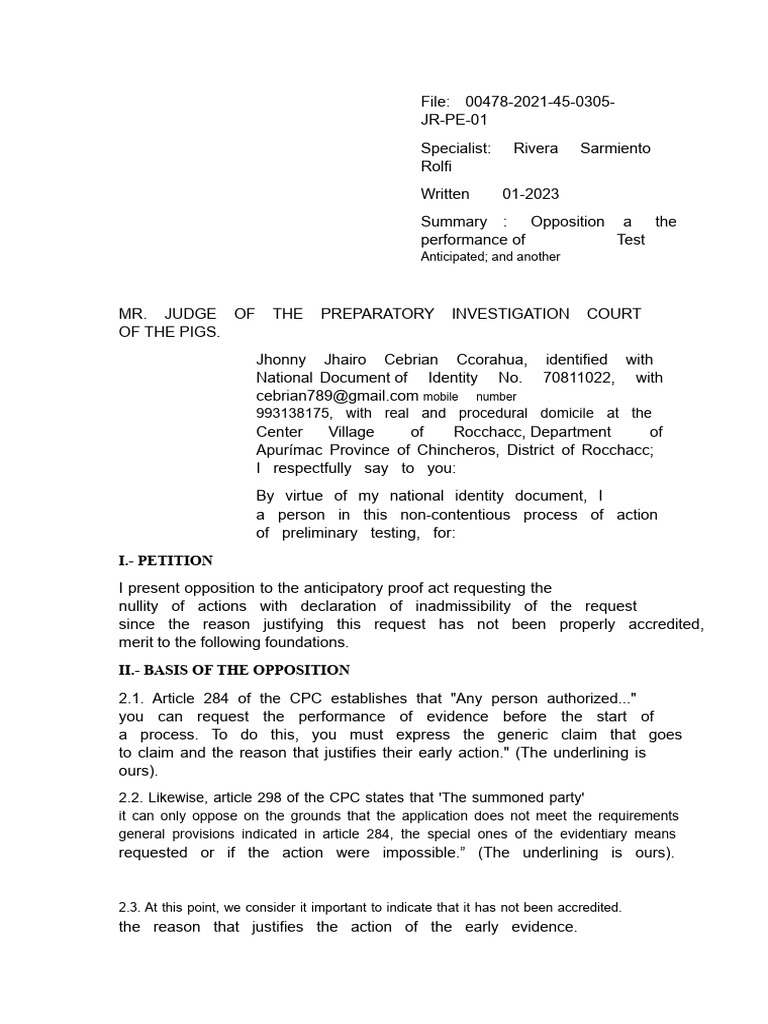Answer To Lawsuit Advanced Evidence | PDF | Evidence | Trials