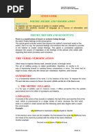Metric Analysis of Spanish Verse | PDF | Poetry | Rhyme