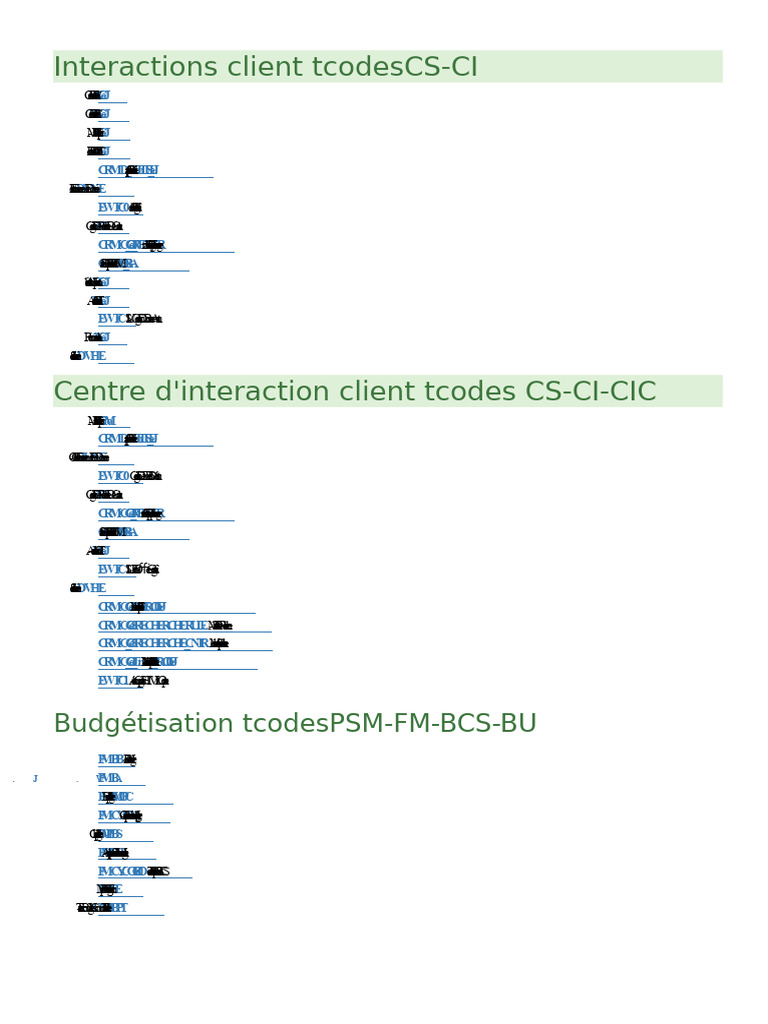 SAP Client Interaction Tcodes Guide | PDF | Sap Se