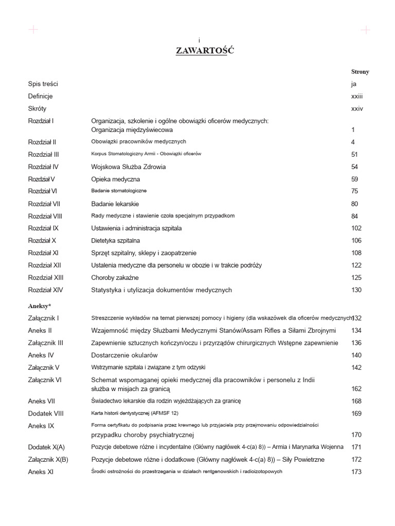 Przepisy Dla Sił Zbrojnych Med Ser 2010 Rmsaf Pdf