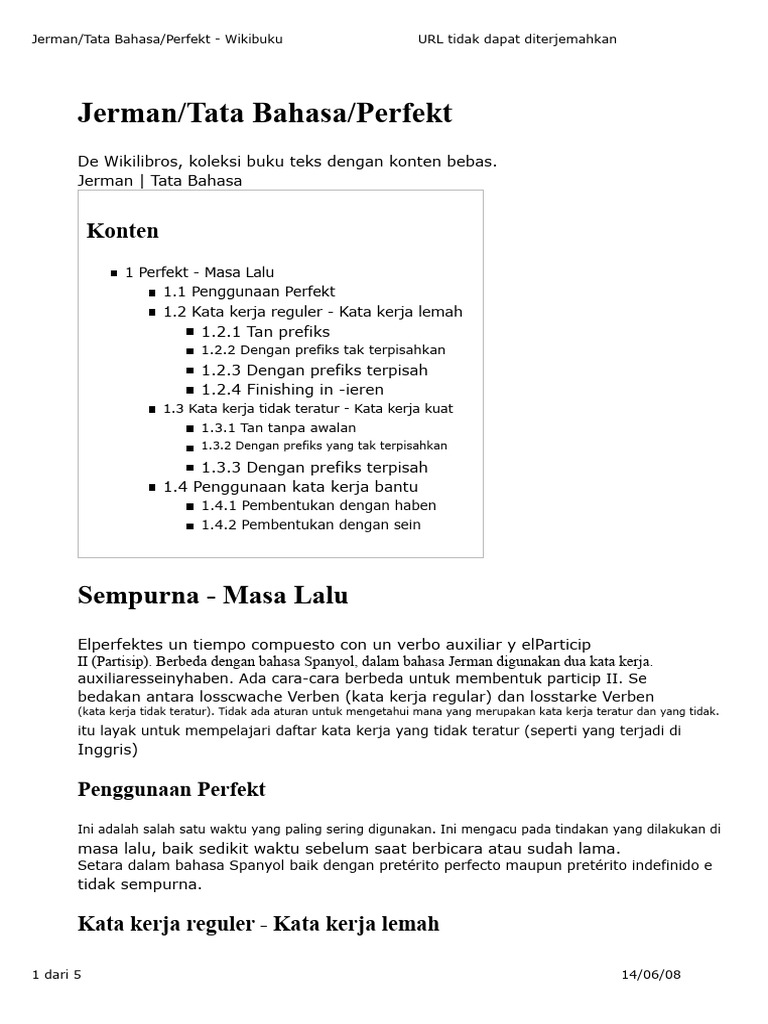 Jerman_Perfekt | PDF