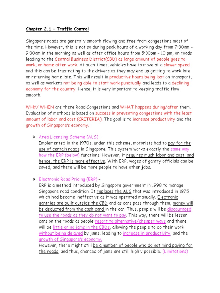 Chapter 2.1 - Traffic Control | PDF | Road Infrastructure | Road Safety