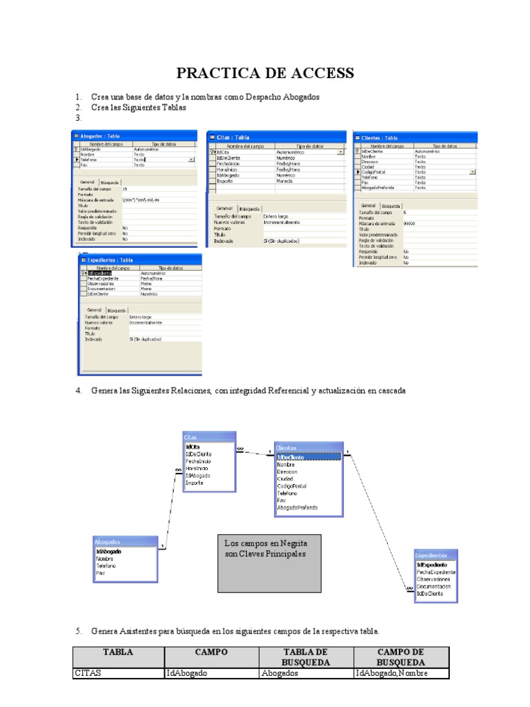 Practica de Access | PDF