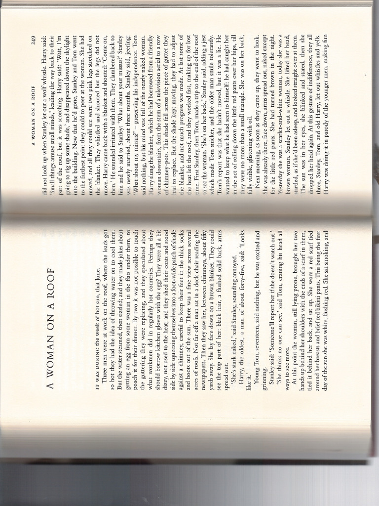 Doris Lessing - A Woman On A Roof | PDF