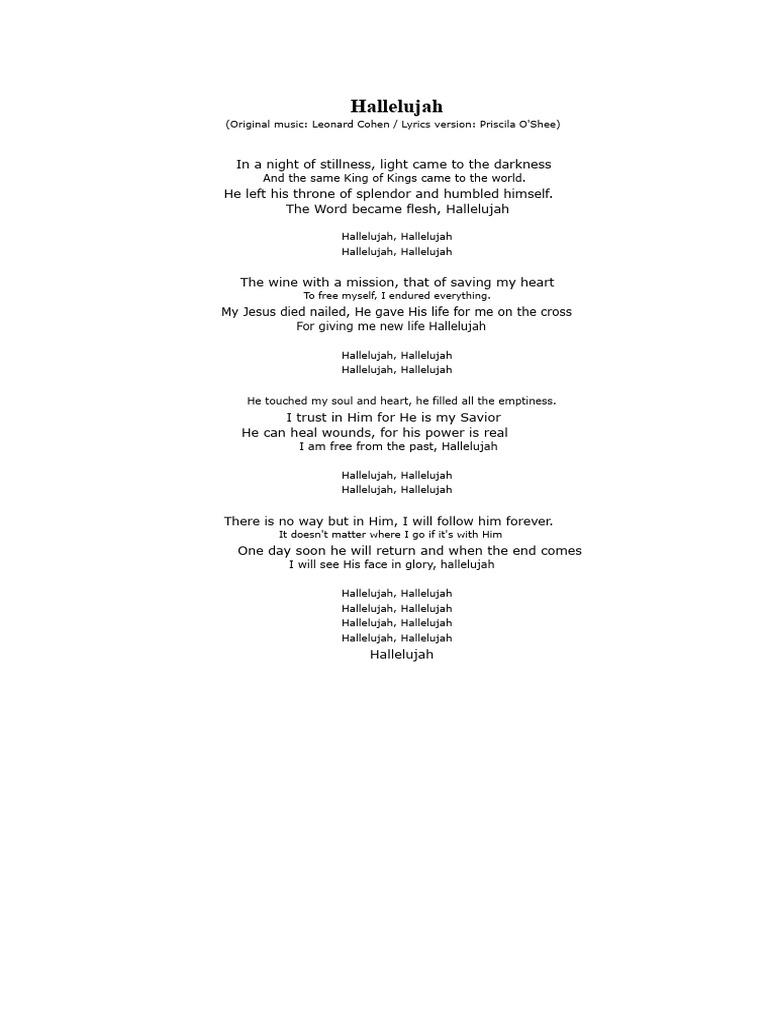Hallelujah | PDF