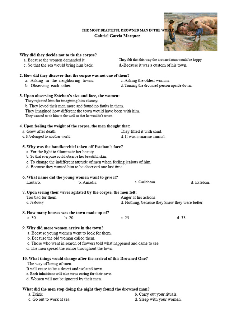 The Most Beautiful Drowned Man in The World | PDF