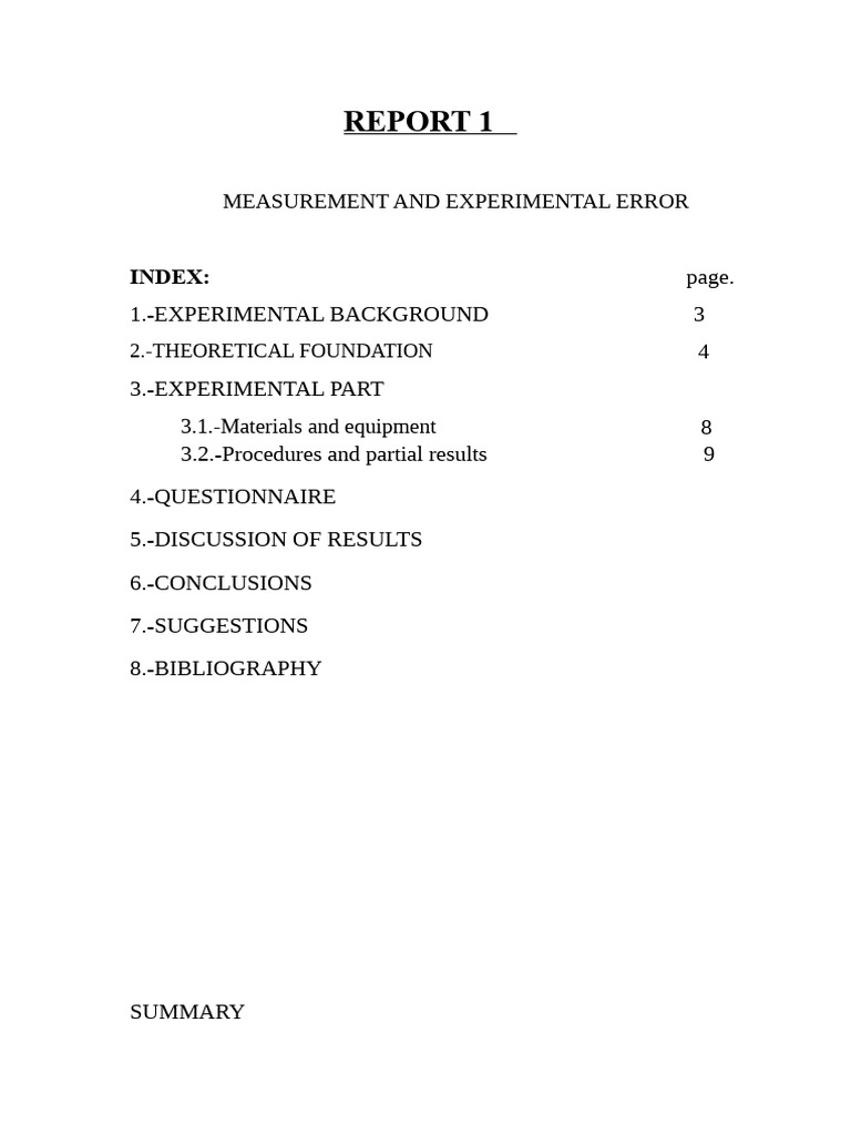Report 1 Physics Laboratory 1 | PDF | Observational Error | Accuracy And Precision