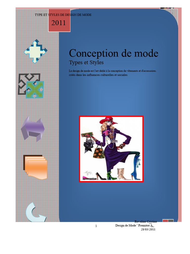 Types et Styles de Design de Mode | PDF | Broderie | Couture