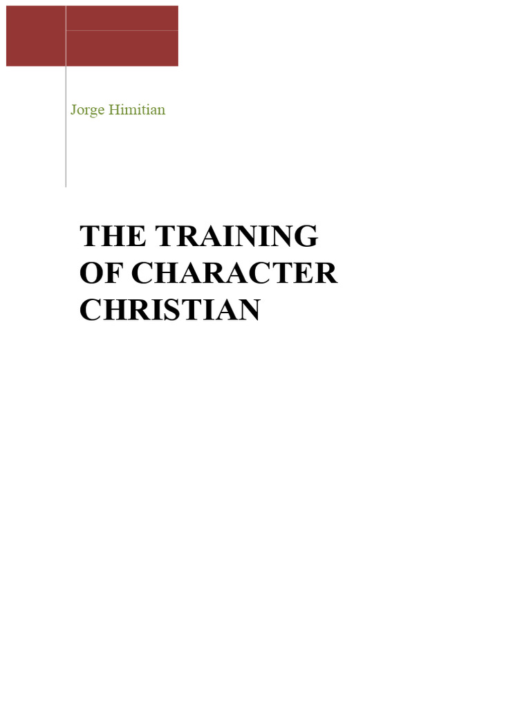 Developing Christian Character Essentials | PDF | Jesus | Disciple ...