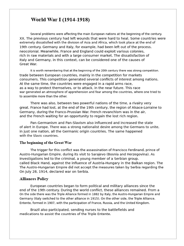 The First and Second World Wars | PDF | Allies Of World War II ...