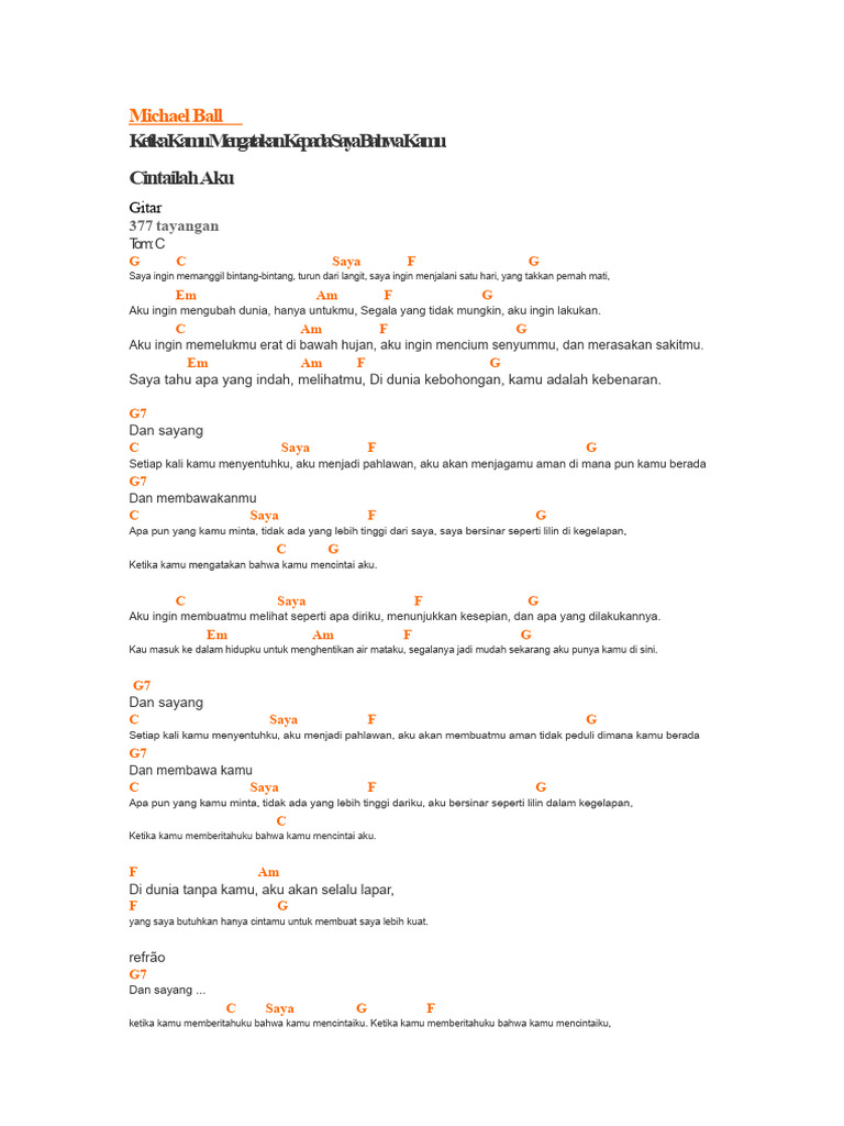 Ketika Kamu Mengatakan Aku Mencintaimu | PDF