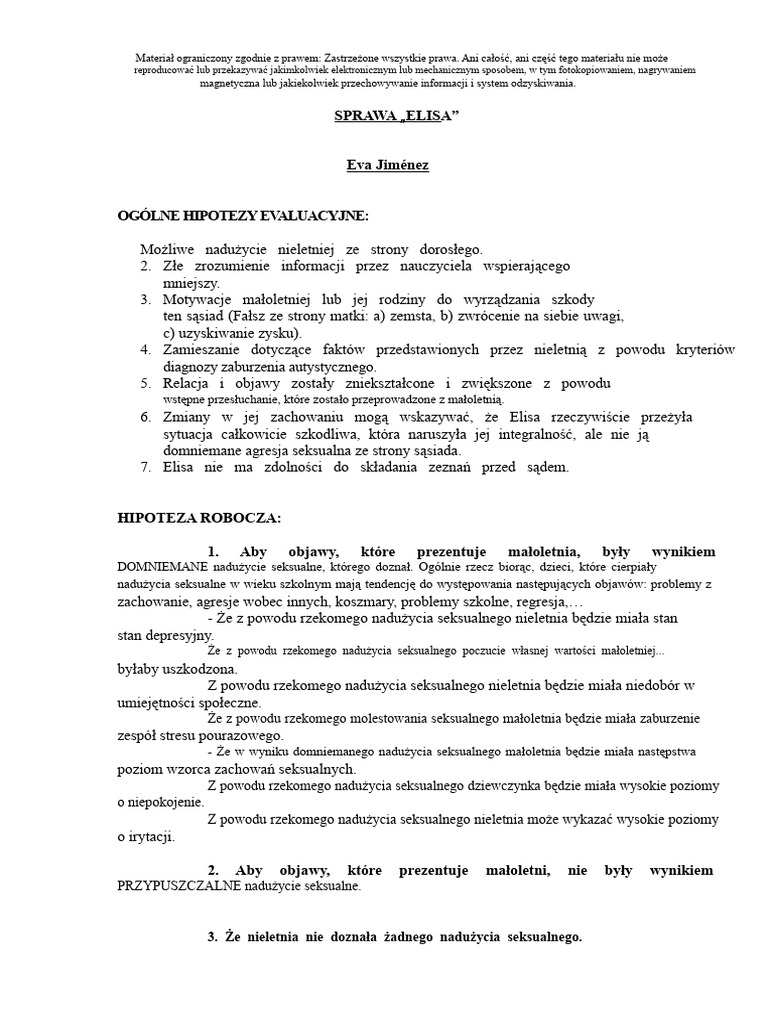 Sprawa Elisy 1 | PDF