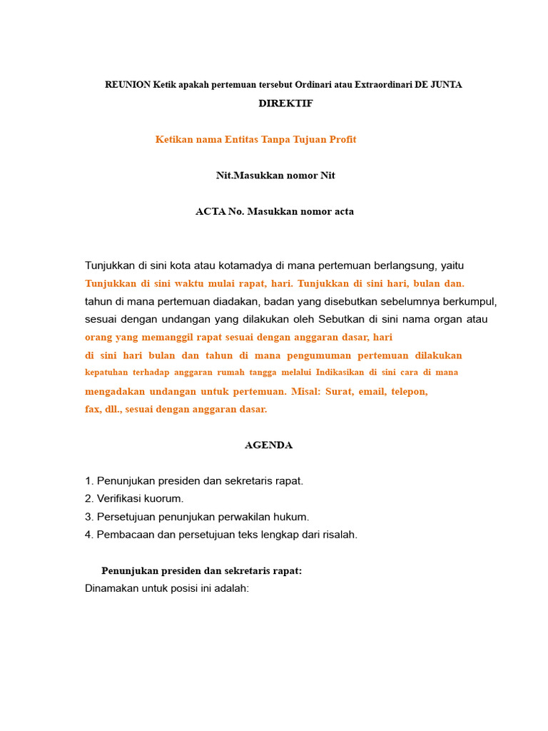 MODEL_NOTULEN_RAPAT_DEWAN_DIREKSI_UNTUK_PENUNJUKAN_PERWAKILAN_HUKUM ...