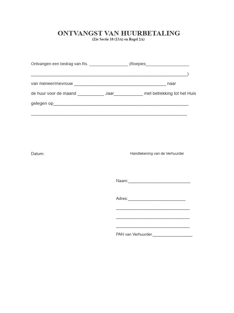 Ontvangst Formaat | PDF