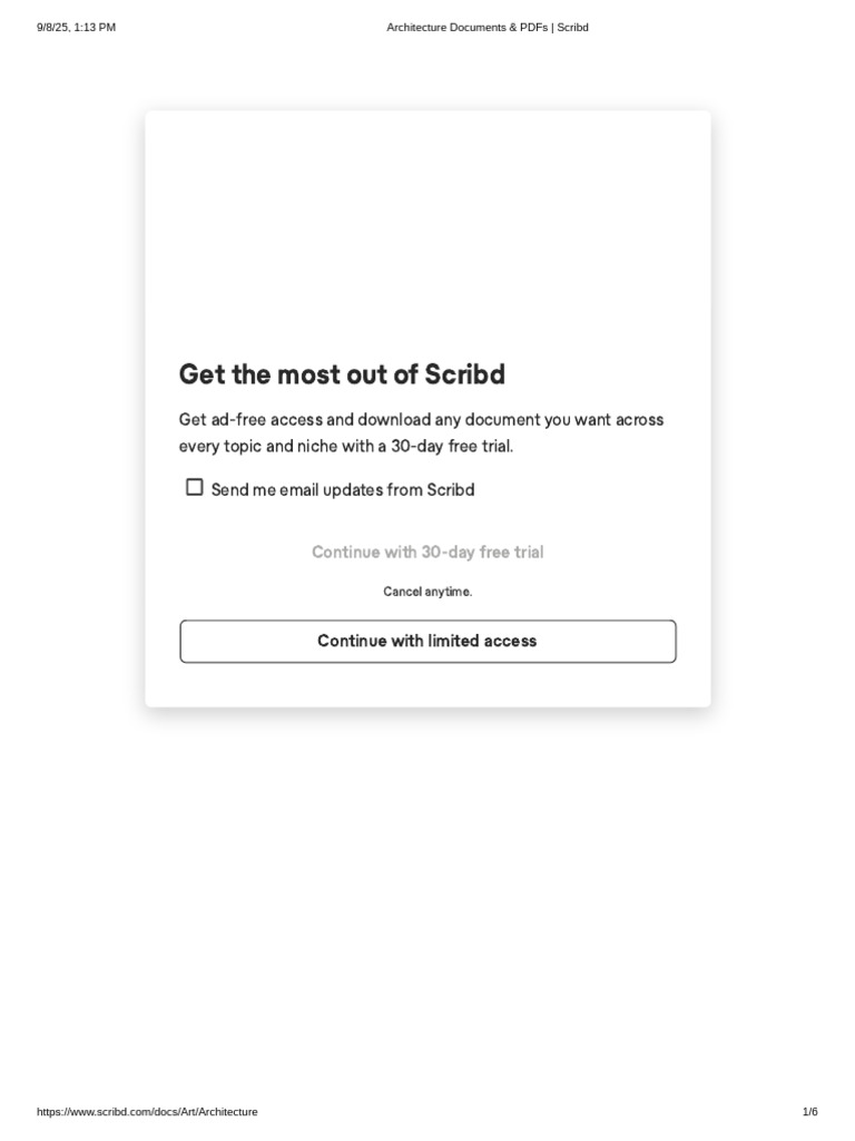 Architecture Documents & PDFs - Scribd | PDF | Scribd