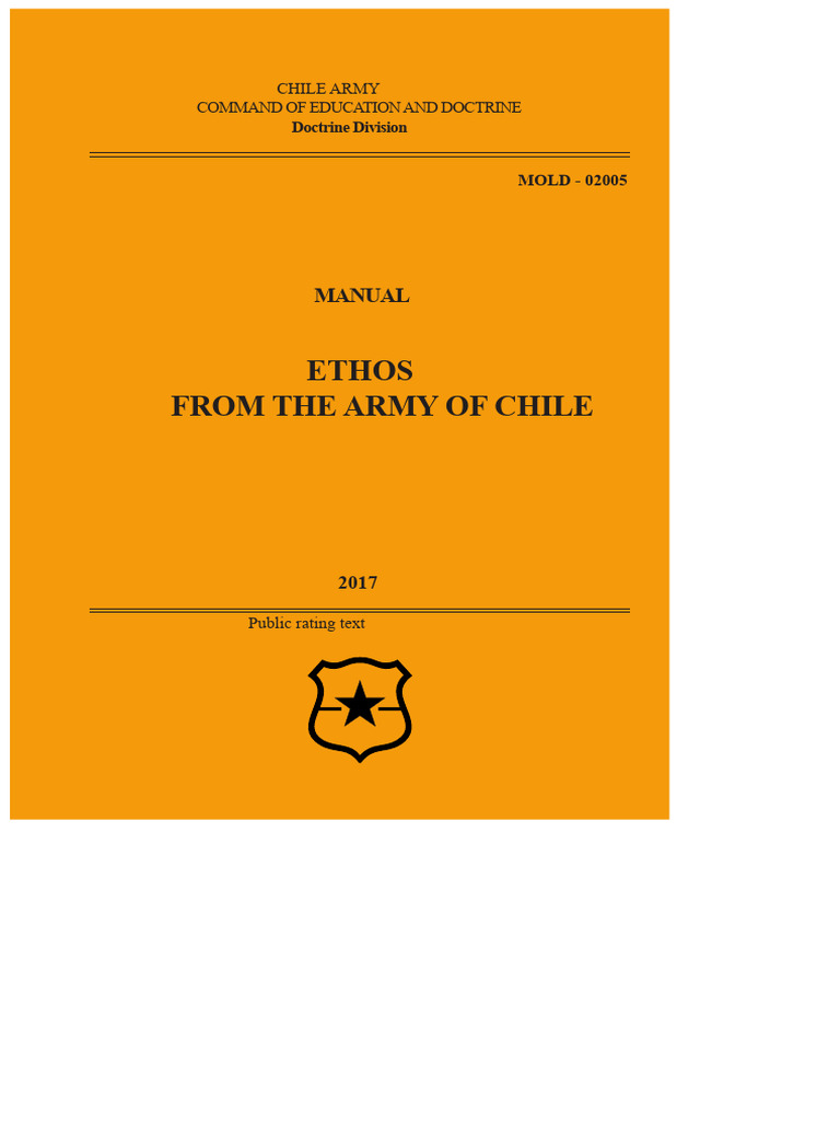 Military Ethos Manual | PDF | Well Being | Value (Ethics)