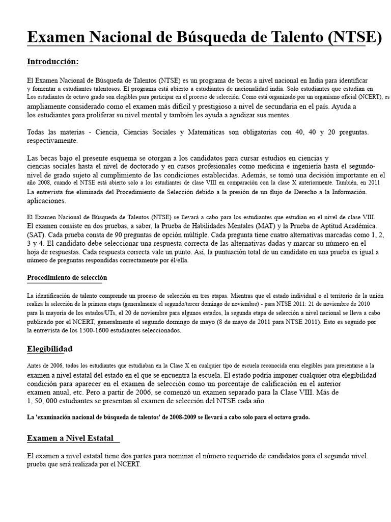 Ntse | PDF | Se sentó