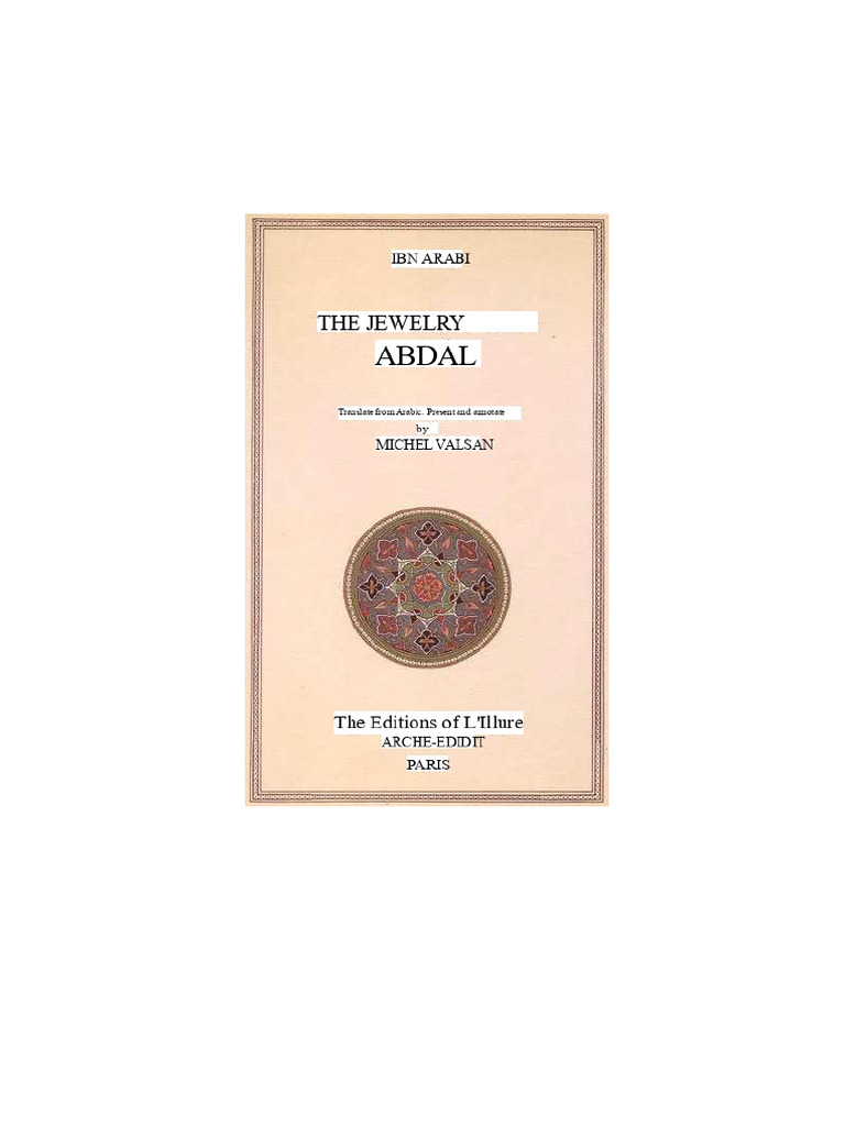 The Adornment of the Abdâl Explained | PDF | God In Islam