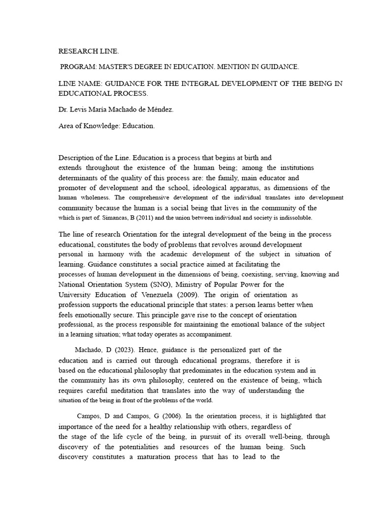 Guidance for Integral Development in Education | PDF | Knowledge | Well ...