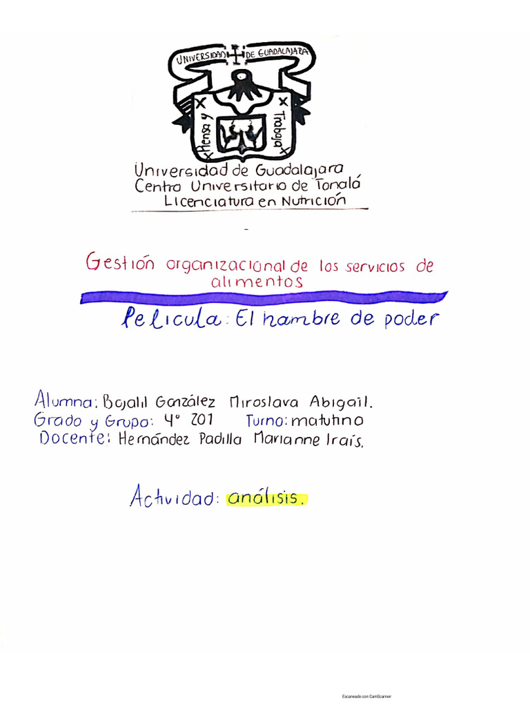 Análisis Película El Hambre de Poder | PDF