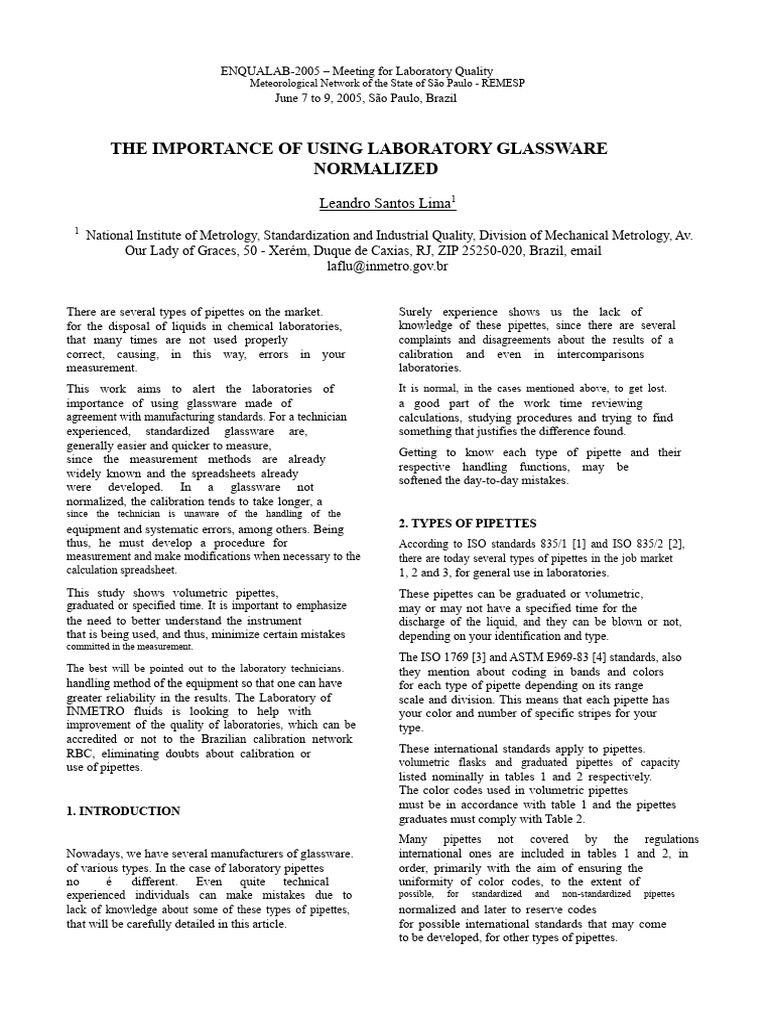 Class A and Class B Glassware PDF | PDF | Volume | Calibration