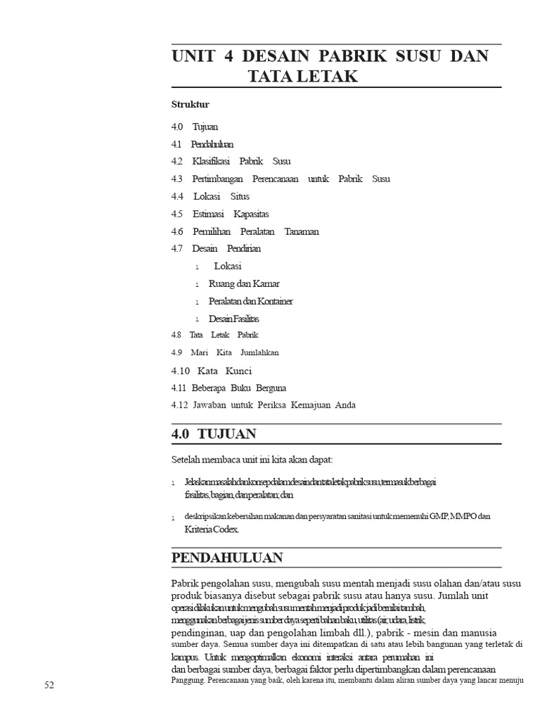 Desain dan Tata Letak Pabrik Susu.pdf | PDF