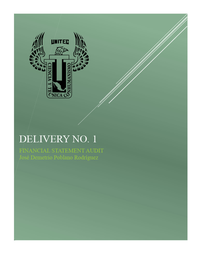 Deliverable 1 FINANCIAL STATEMENTS AUDIT | PDF | Audit | Internal Control