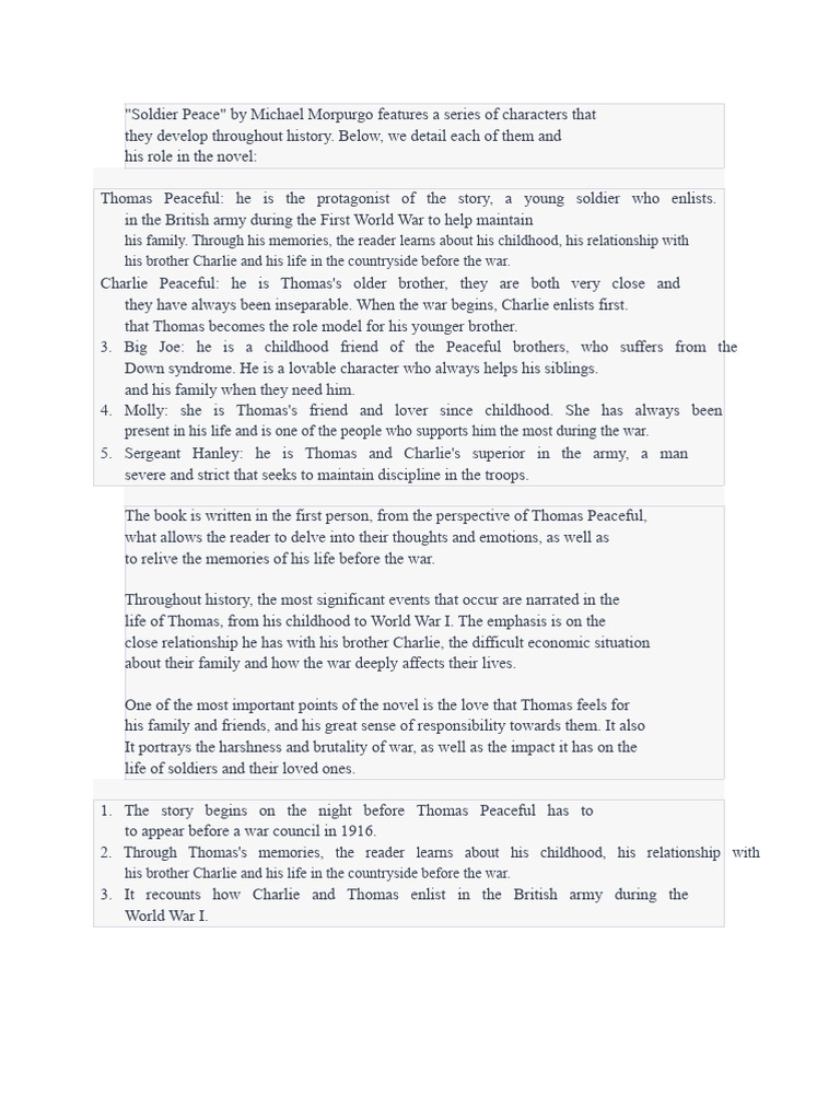 Soldier Peace | PDF