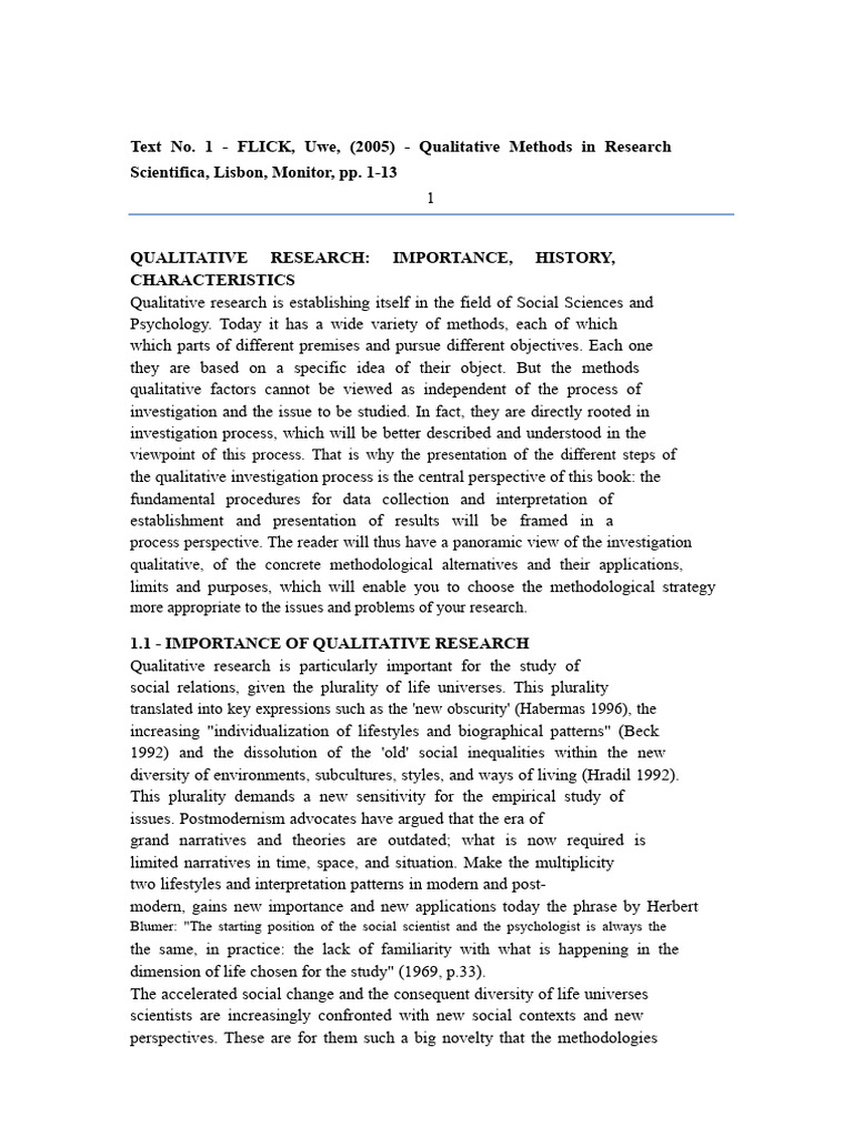 41038 - Qualitative Methods - Uwe Flick (2005) - Qualitative Methods in Scientific Research ...