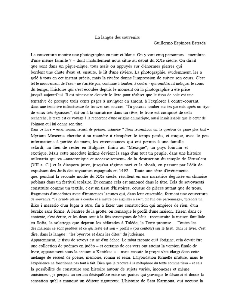 Tissu de Sevoya | PDF | Groupes ethnoculturels | Les juifs et le judaïsme