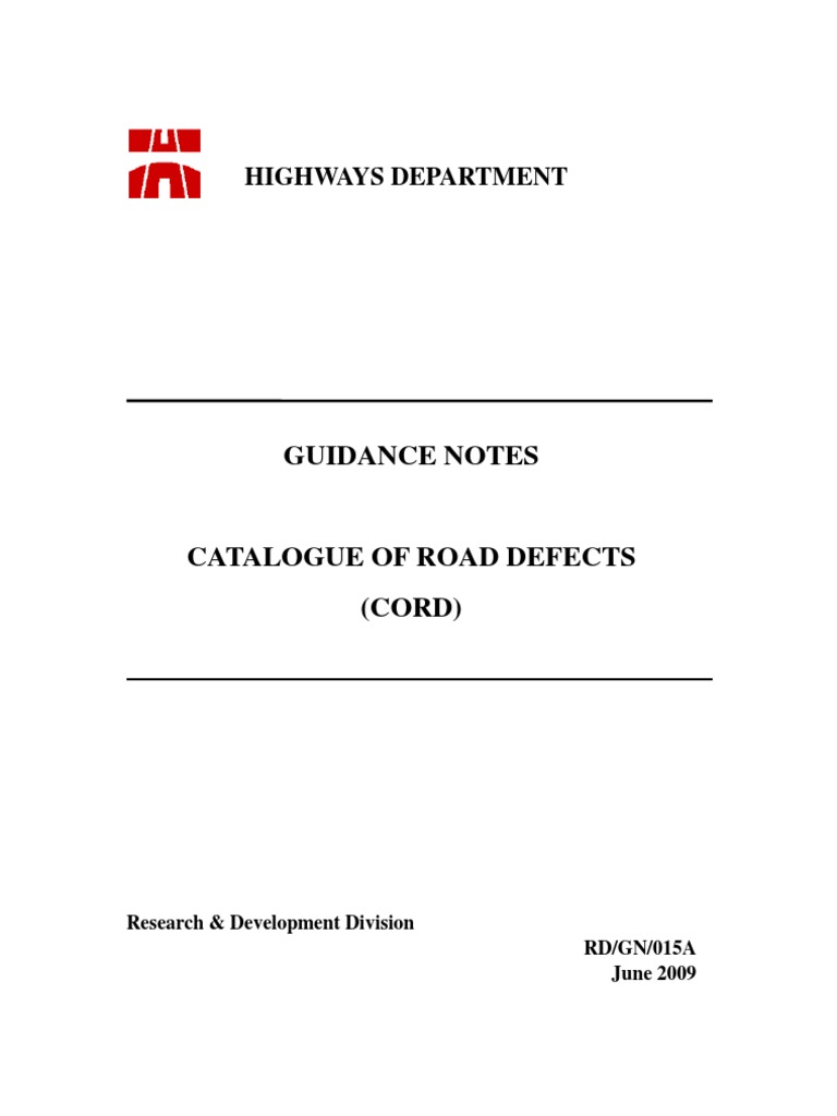 Guidance Notes: Highways Department | PDF | Road Surface | Road