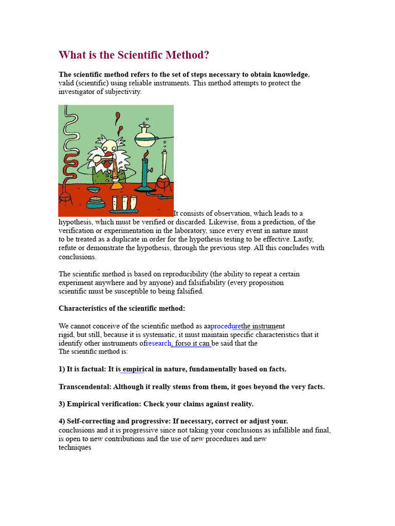 What Is The Scientific Method | PDF | Scientific Method | Hypothesis